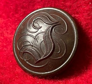 Confederate “Manuscript” Infantry Coat Button - P. Tait & Co