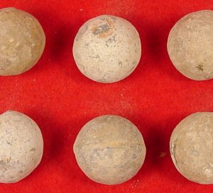 Ten .69 Caliber Round Balls