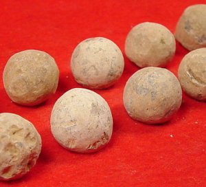 Ten .69 Caliber Round Balls