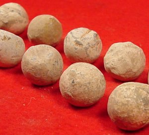 Ten .69 Caliber Round Balls