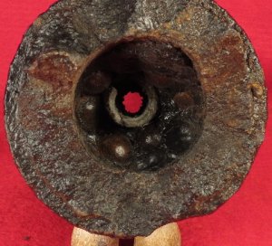 Fired 3 Inch Schenkl Case-Shot Artillery Shell Fragment - Front Section