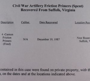 Four Cannon Friction Primers