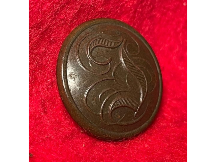 Confederate “Manuscript” Infantry Coat Button - P. Tait & Co