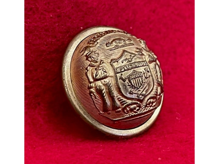 Wisconsin State Seal Coat Button