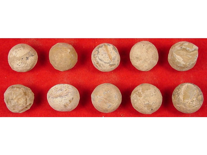 Ten .69 Caliber Round Balls