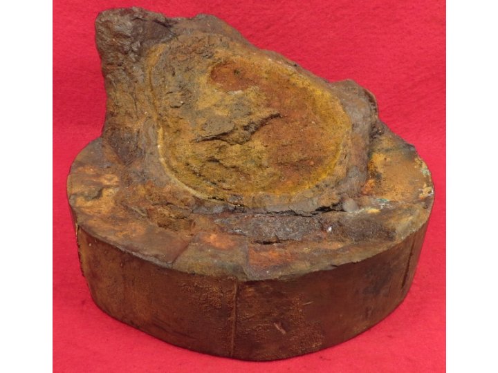Huge Confederate Harding Shell Base with Copper Sabot