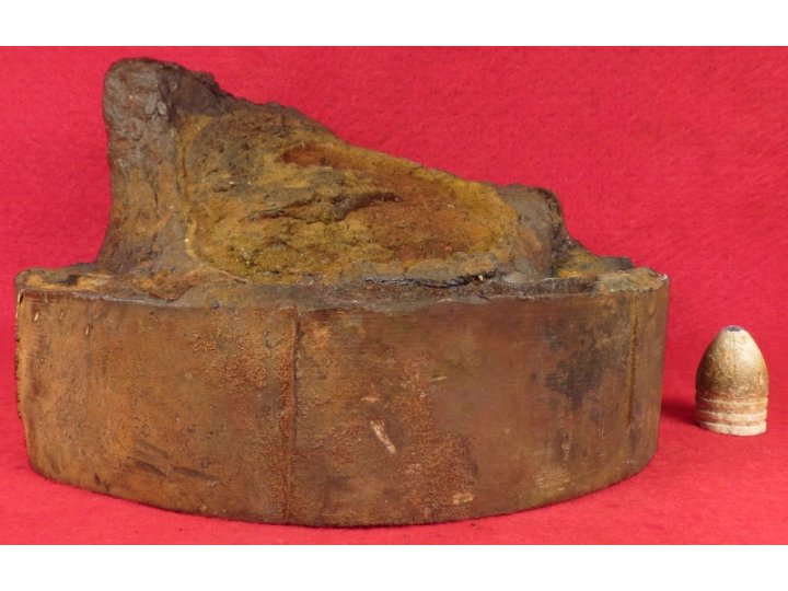 Huge Confederate Harding Shell Base with Copper Sabot
