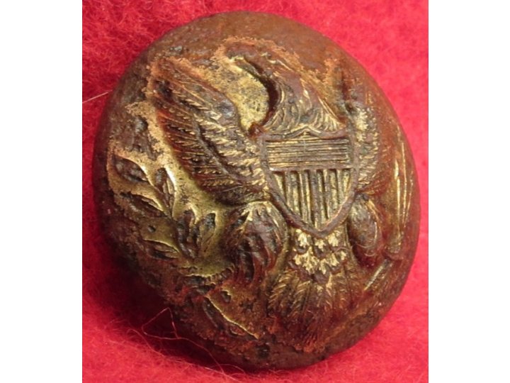 Federal General Service Eagle Button with Brass Ring