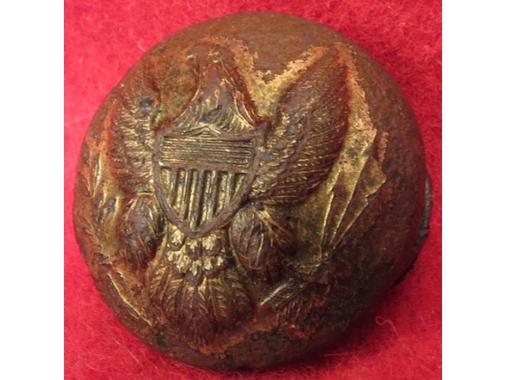 Federal General Service Eagle Button with Brass Ring