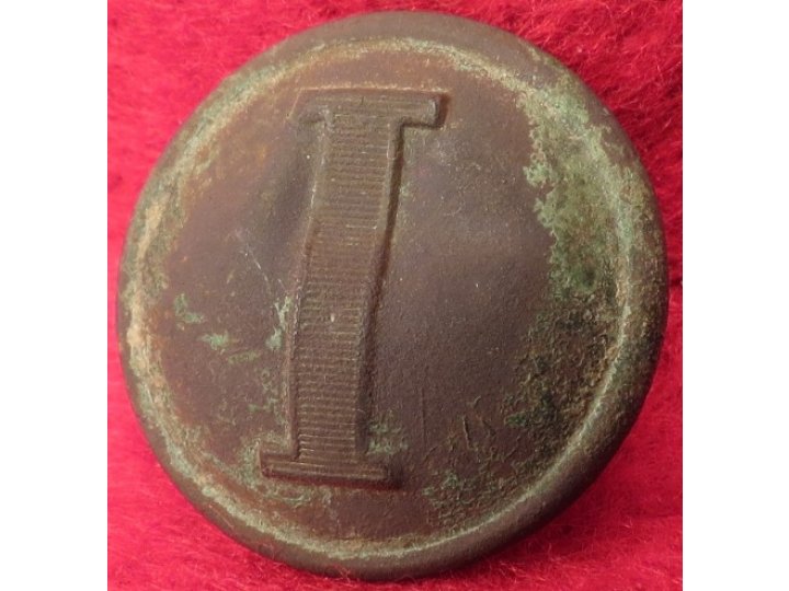 Confederate Lined Infantry Coat Button