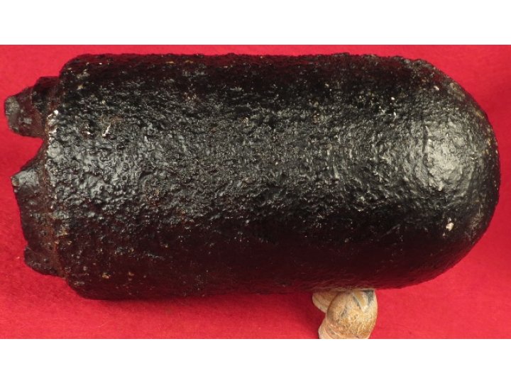 Fired 3 Inch Schenkl Case-Shot Artillery Shell Fragment - Front Section