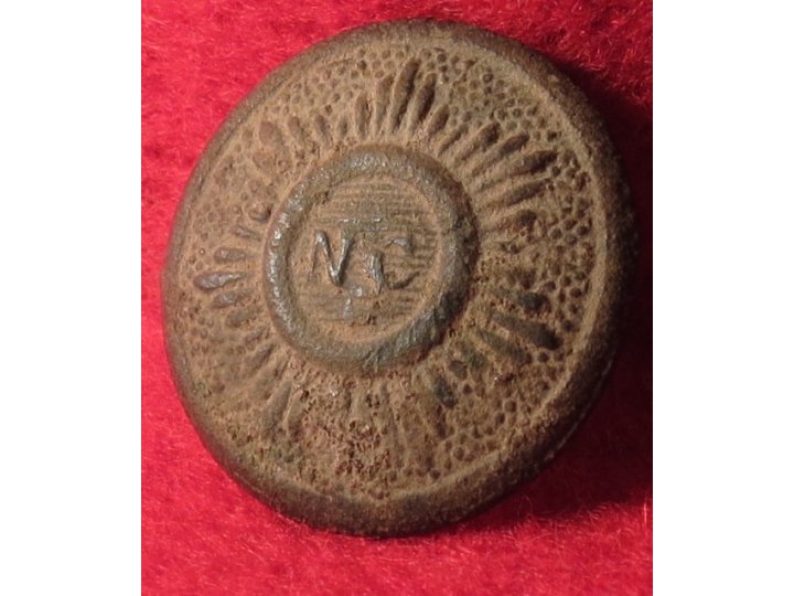 North Carolina "Sunburst" Coat Button