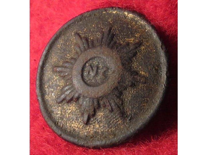 North Carolina Sunburst Button - NC 14 - Scarce 17 MM Size