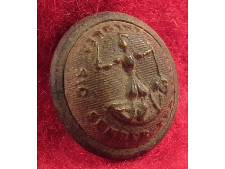 Virginia State Seal Cuff Button
