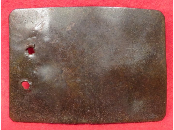 Confederate "Clip Corner" Belt Buckle with Field Modification